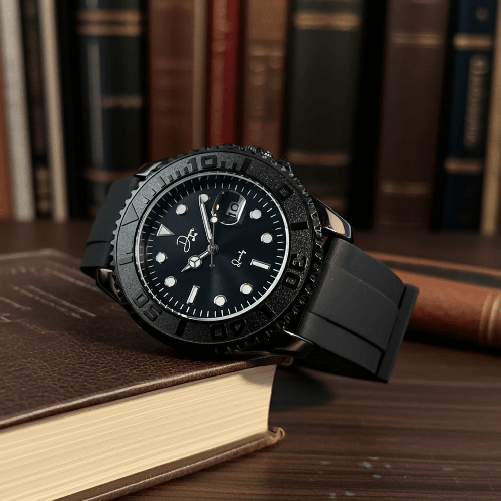 Minimalist Quartz Men's Watch - The Dark Night by Dapr – Dapr Watches